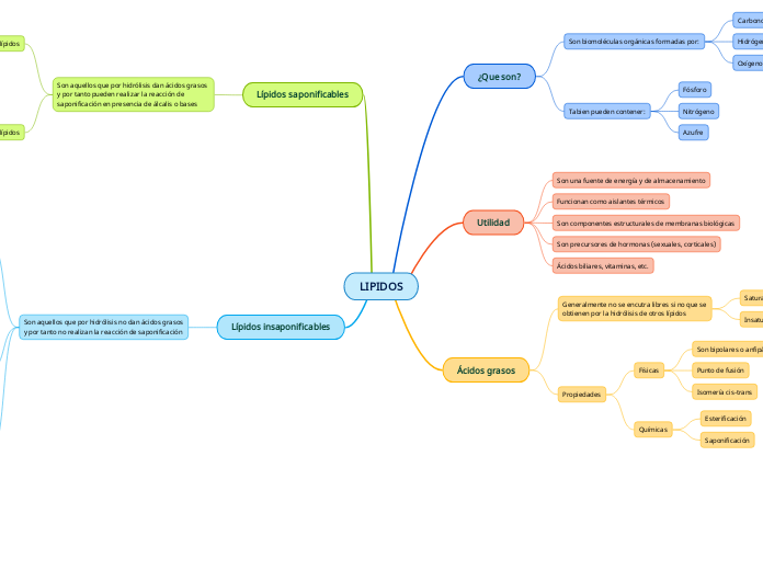 LIPIDOS - Mind Map